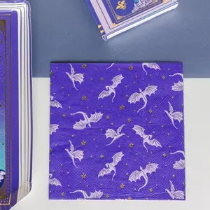 JOLLITY & CO Romantasy Dragon Themed Large Napkins