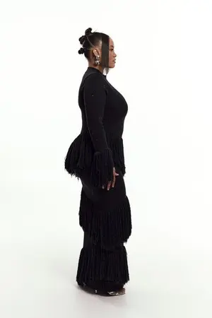 OFUURE Eme Sequin Fringe Maxi Dress