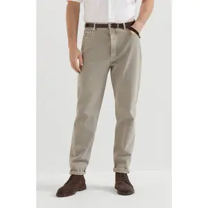 Brunello Cucinelli Iconic Fit Five-pocket Trousers - Brown