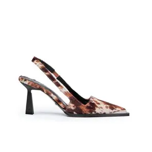 MALLET Selene Slingback Heels With Metal Toe Cap - Overo