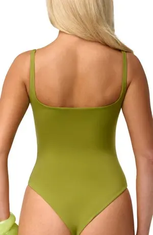 Naked Wardrobe Scoop Neck Tank Bodysuit - Mojito