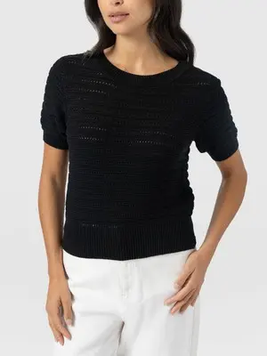 SAINT + SOFIA Ester Short Sleeve Knit