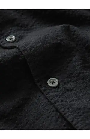 John Varvatos Cotton Seersucker Camp Shirt