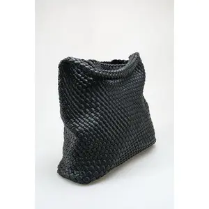 PROLOGUE SHOES Prologue Shoes Bellini Woven Handle Bag Black