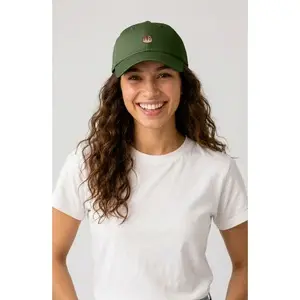 DALIX Sourdough Embroidered Baseball Cap - Olive