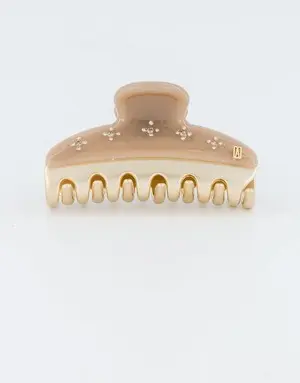 Alexandre De Paris Vendome Etoile Swarovski® Crystal Embellished Hair Clip - Brown