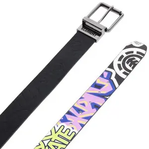 ELEMENT Pu Reversible Belt With Debossed Logo & Graphic Print