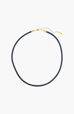 JOIANA JEWELRY Cord Necklace With Adjustable Extender - Navy