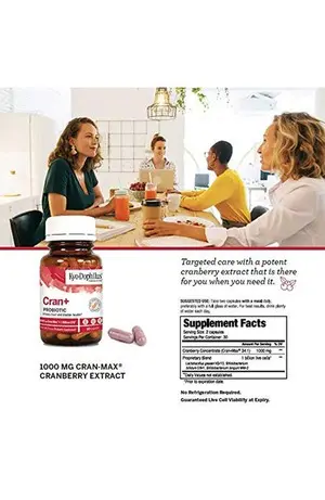 KYO-DOPHILUS Cran+ Probiotic, Urinary Tract And Bladder Health