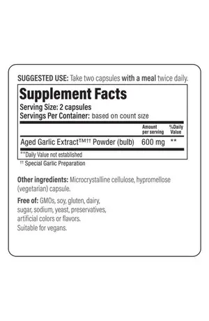 KYOLIC Aged Garlic Extract Formula 300, Cardiovascular Health, Vegan