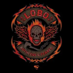 SUPERGIRL Ruthless And Feared Lobo Skull Short Sleeve Graphic T-shirt