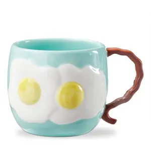 TAG Bacon & Eggs Earthenware Mug Multi 21 Oz 4.66x6x3.9 - Multicolored