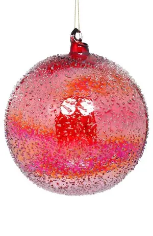 MARK ROBERTS Sparkling Ombre Ornament, Large - Raspberry