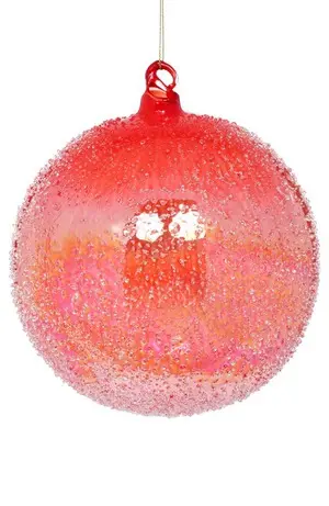 MARK ROBERTS Sparkling Ombre Ornament, Large - Red