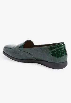 COMFORTVIEW The Leisa Croc Effect Slip-on Flat