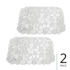 IDESIGN Pebblz Sink Protectorkitchen Sink Mat For Bottom Of Sinkset Of 2