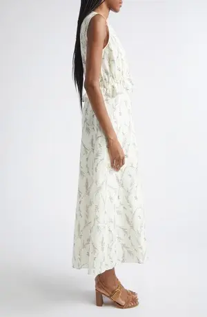 Veronica Beard Dominick Floral Cotton Silk Dress