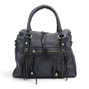 BOLSA NOVA Washed Leather Large Satchel
