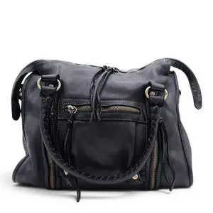 BOLSA NOVA Washed Leather Large Satchel