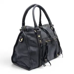 BOLSA NOVA Washed Leather Large Satchel