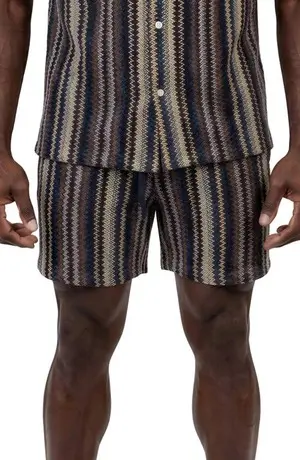 MACEOO Knit Drawstring Shorts - Brown