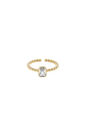 BEARFRUIT JEWELRY Kealoha Sculpted Ring With Cubic Zirconia - Gold