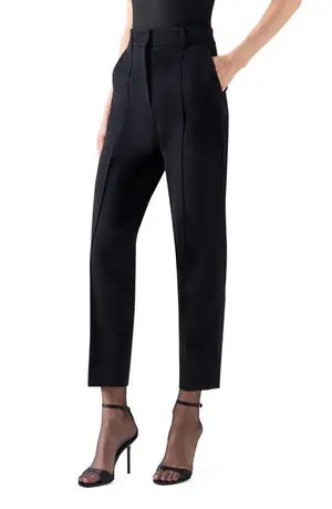 Akris Ferry Pintuck Tapered Jersey Pants