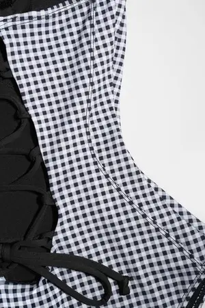 TA3 Sculpting V-wire One-piece Swimsuit - Gingham