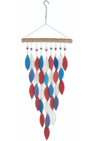 SUNSET VISTA DESIGNS Patriotic Arrow Falls Wind Chime - Multi