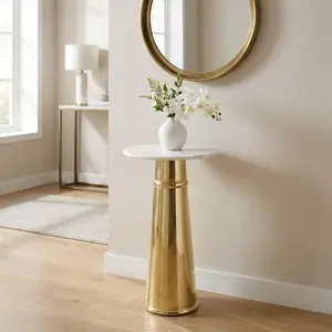 EXPO BAZAAR Side Table | Marble Top | Modern Design