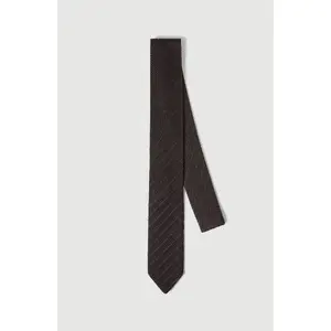 Brunello Cucinelli Textured Silk Neck Tie - Anthracite
