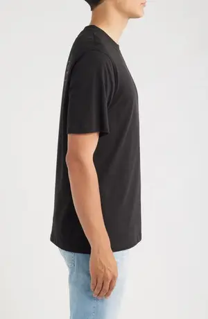 LES DEUX X Prince Organic Cotton Graphic T-shirt - Black