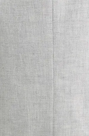 BOSS Hutson Slim Fit Grey Mélange Slub Linen & Cotton Blend Sport Coat