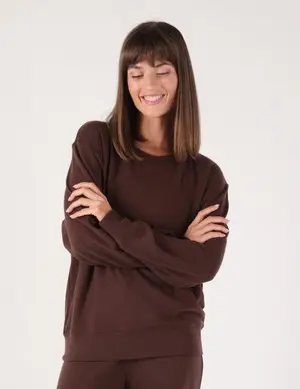 SOFTFLEX Oversized Crew Neck Shirt - Java