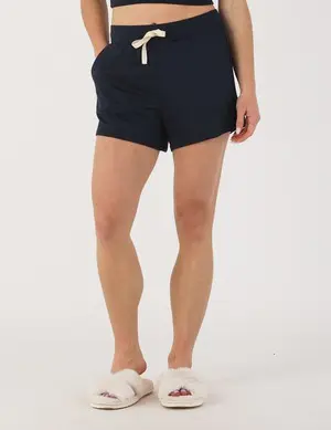 SOFTFLEX SoftFlex Cozy Comfort High-Waisted Lounge Shorts Navy