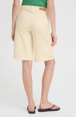ICHI Denim Bermuda Shorts