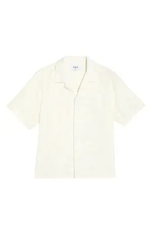 WAX LONDON Curzon Abstract Jacquard Camp Shirt