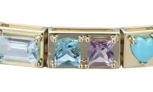 TYPE JEWELRY Leggo Mini Stone Bracelet In 14k Gold