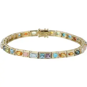 TYPE JEWELRY Leggo Mini Stone Bracelet In 14k Gold - Multi