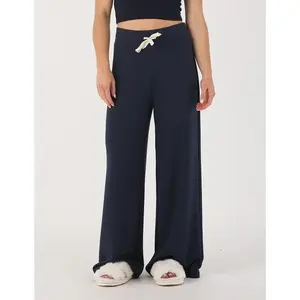 SOFTFLEX Cloud Fleece Wide-leg Pants - Navy