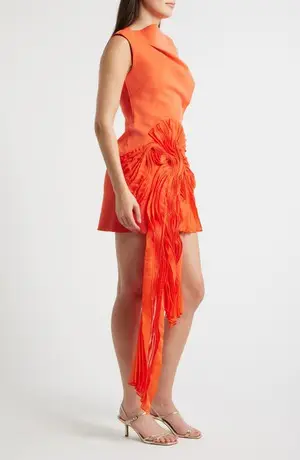 Acler Aberleigh Drape Cocktail Minidress
