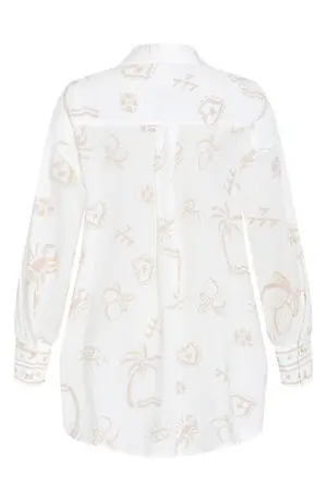 City Chic Alessia Print Shirt