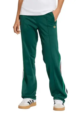 ADIDAS ORIGINALS Firebird Recycled Polyester Track Pants - Team Green/white/scarlet