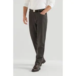 Brunello Cucinelli Brunello Cucinelli Virgin Wool Flannel Five-Pocket Trousers Grey