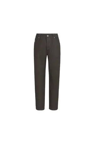 Brunello Cucinelli Virgin Wool Flannel Five-pocket Trousers - Grey