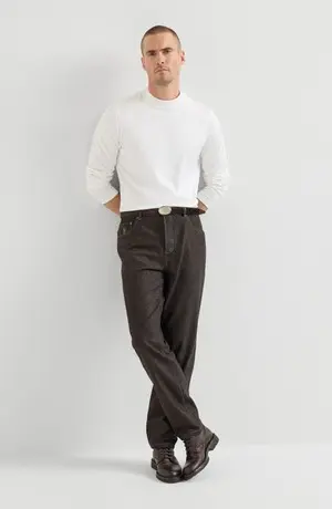 Brunello Cucinelli Virgin Wool Flannel Five-pocket Trousers - Grey
