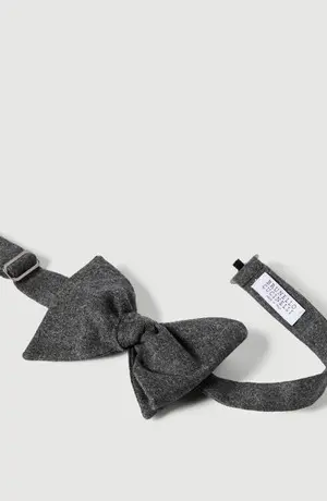 Brunello Cucinelli Cashmere And Silk Lightweight Flannel Bow Tie