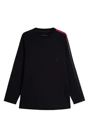 Y3 Oversize Gradient Stripe Cotton Jersey T-shirt - Black