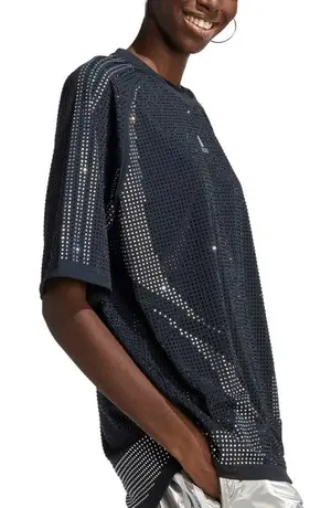 ADIDAS ORIGINALS Teamgeist Oversized Rhinestone T-shirt