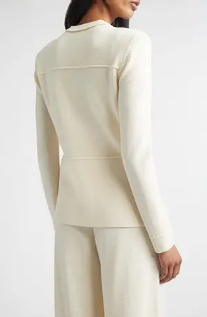 St. John Legacy Crepe Knit Safari Jacket